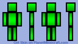 Green Shaded Skin Minecraft Skin