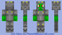 Green Skinned Knight Minecraft Skin
