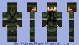 Green Snake Soilder Minecraft Skin