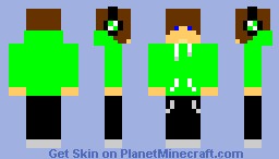 Green Teenager Minecraft Skin