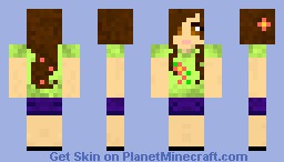 Green shirt Outfit Minecraft Skin