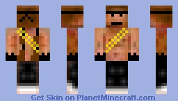 Cool Guy With Guns Minecraft Skin