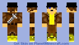 Gunslinger with sword Minecraft Skin