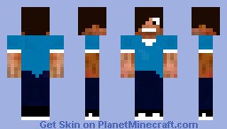 Guy with blue shirt Minecraft Skin