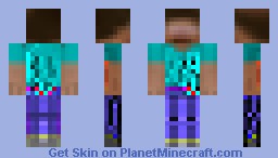 HALF MAN Minecraft Skin