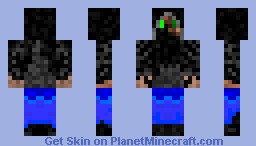 Half Enderman Minecraft Skin