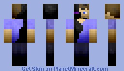 Half guy, half enderman Minecraft Skin