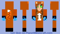 Kitsune Costume Girl Minecraft Skin