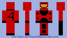Halo 4: Reach Red Character Minecraft Skin