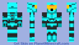 Halo Cyan Spartan Minecraft Skin