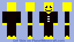 Yellow Face Man Minecraft Skin