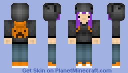 Bat costume (Girl) [Halloween] Minecraft Skin