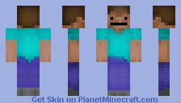Steve Care Face Minecraft Skin
