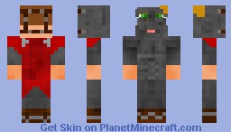 Head Guard [With Red Cloak] Minecraft Skin