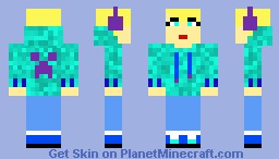 Headphone hoodie girl Minecraft Skin