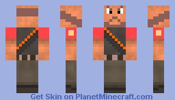 Heavy Weapons Guy (RED) Minecraft Skin