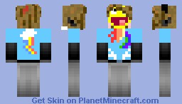Rainbow gamer Minecraft Skin