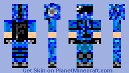 Helicopter Pilot Blue Minecraft Skin