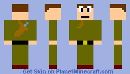 Green Hero (Sword on back) Minecraft Skin