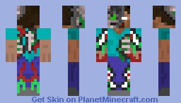 Herobrine Zombie Minecraft Skin