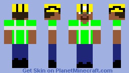 High Visibility Worker Minecraft Skin