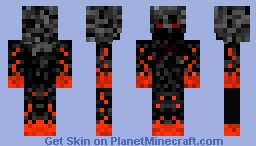 Hooded Fire Phantom Minecraft Skin