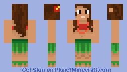 Hula Girl (Hawaii) Minecraft Skin