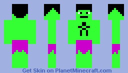 Marvel super hero Hulk Minecraft Skin