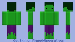 Hulk Skin | Blocky Minecraft Skin