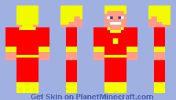 Human Torch (Red and gold) Minecraft Skin