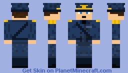 Navy American officer Minecraft Skin