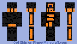 Orange R2-D2 Minecraft Skin