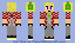 Person with head set Minecraft Skin