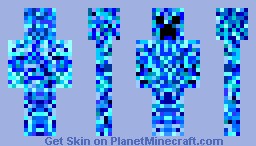 Ice Creeper Minecraft Skin