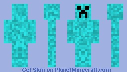 Ice Creeper Minecraft Skin
