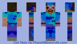 Ice Steve Minecraft Skin