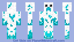 Ice creeper Minecraft Skin