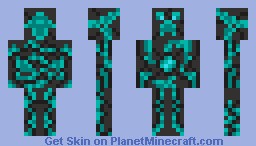 Ice Creeper Man Minecraft Skin
