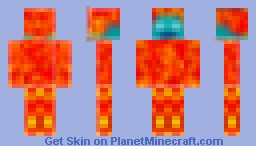 Frozen Steve: Fire Suit Minecraft Skin