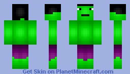 Incredible Hulk Marvel Comics Minecraft Skin
