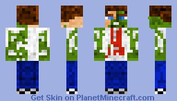 Infected Man Minecraft Skin