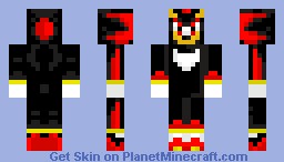 Shadow The Hedgehog Minecraft Skin