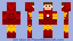 Open Mask Ironman Minecraft Skin
