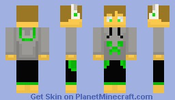 Teen Creeper Minecraft Skin