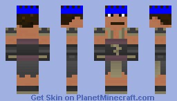 runescape guy with full bandos and blue phat Minecraft Skin