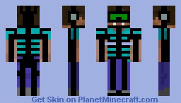 Steve Exoskeleton Minecraft Skin
