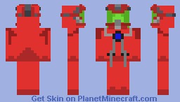 Red Space Suit-AlphaBetaSk1nz Minecraft Skin