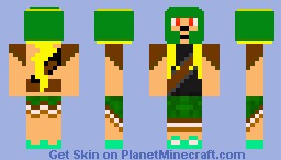 Jungle Lady Minecraft Skin