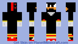 Shadow the hedgehog (Contest) Better In 3D. Minecraft Skin