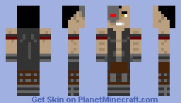 Kano from Mortal Combat Minecraft Skin